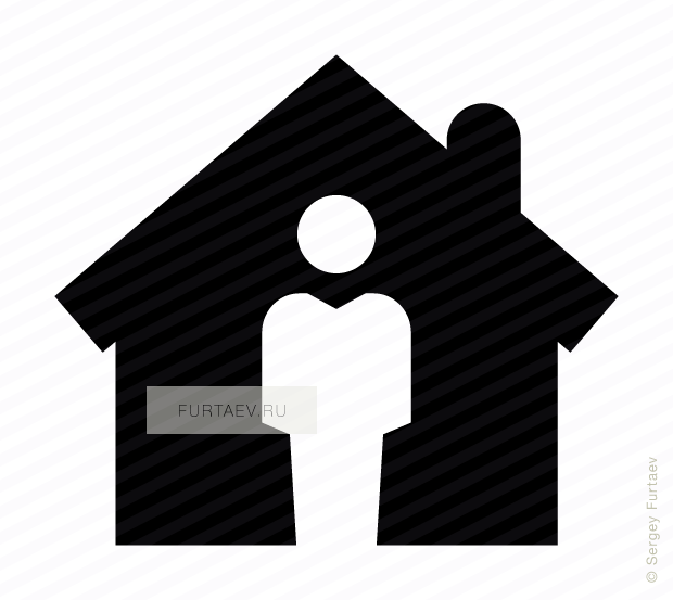 Vector Icon Of Person In House - House Owner Icon - Free Transparent ...