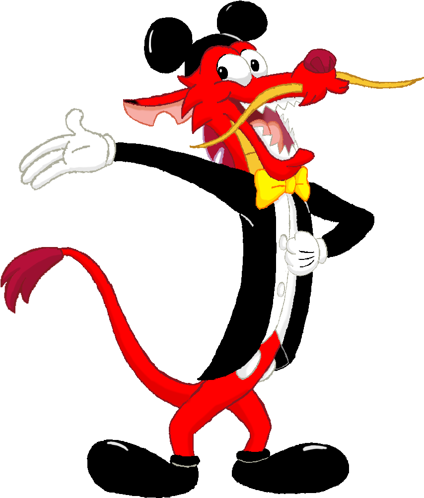 Download Leopard Lizard Clipart Mickey Mouse - Mushu PNG Image with No ...
