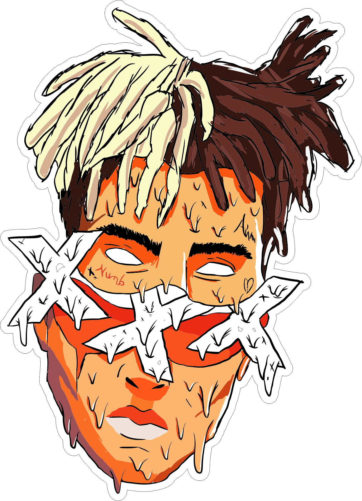 Xxxtentacion Vector Sticker By Nicoslime - Xxxtentacion Stickers - Free ...