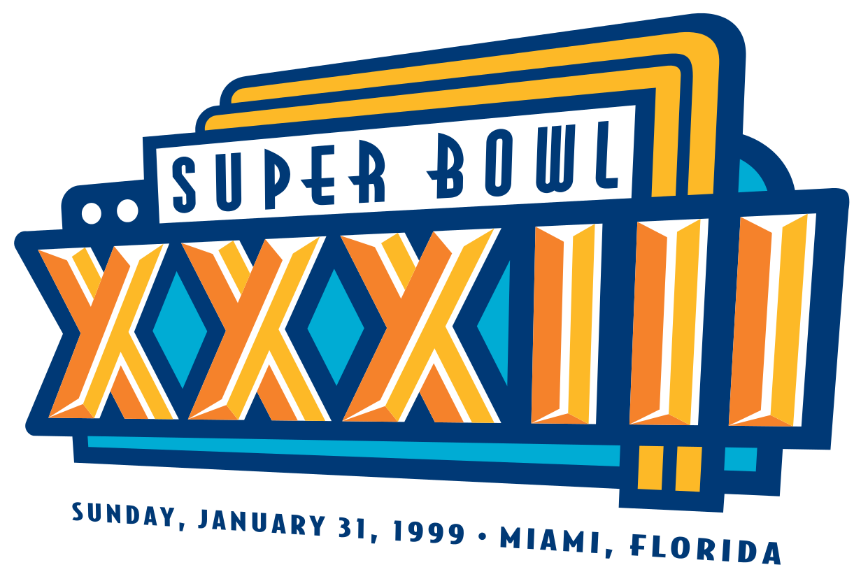 Super Bowl Xxxii - Super Bowl Xxxiii Logo - Free Transparent PNG ...