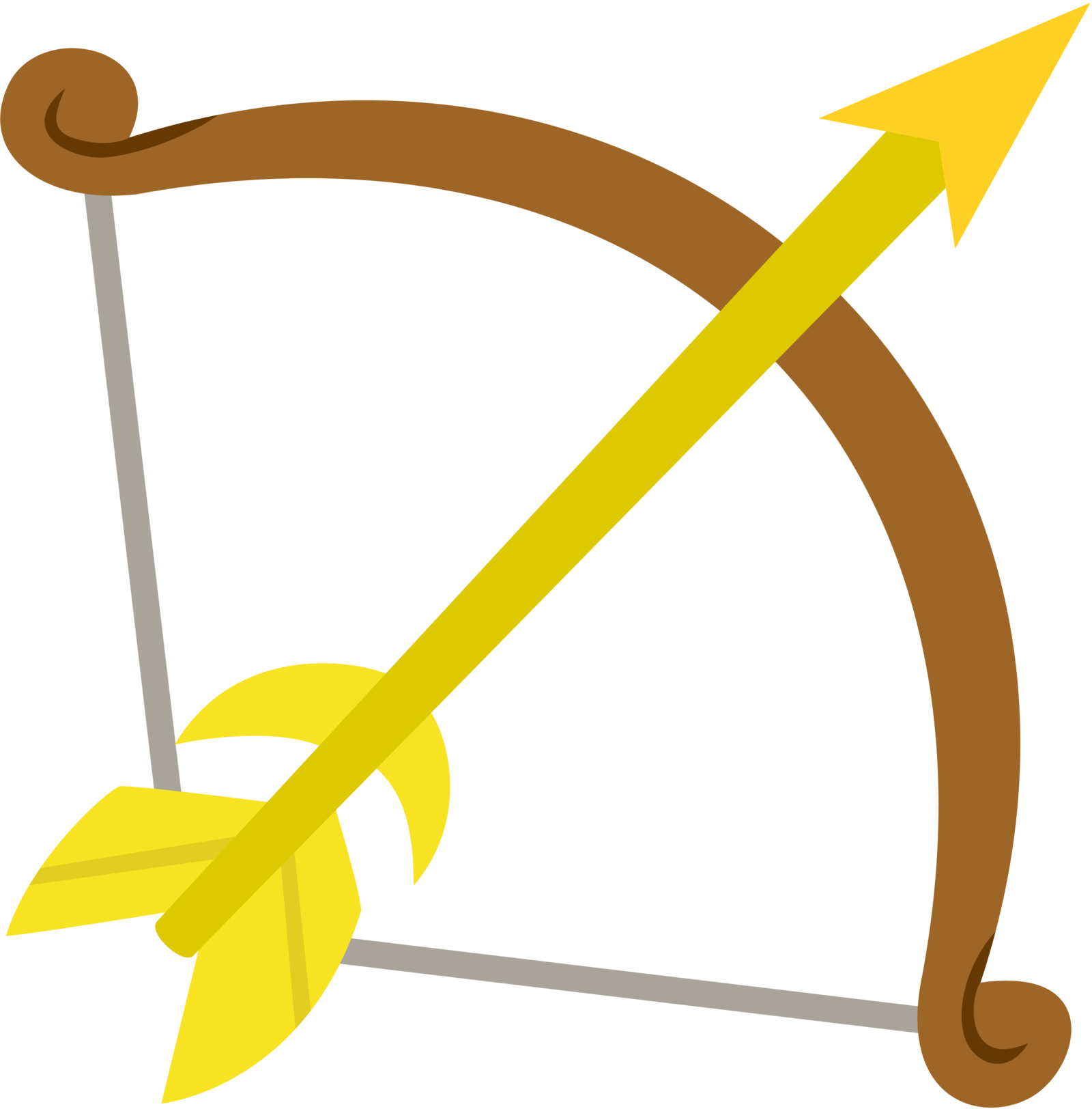Download Golden Arrow-1 - Mlp Bow Cutie Mark PNG Image with No ...