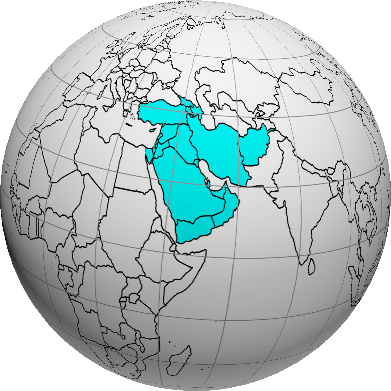 Download Western Asia On The World Map - Western Asia World Map PNG ...