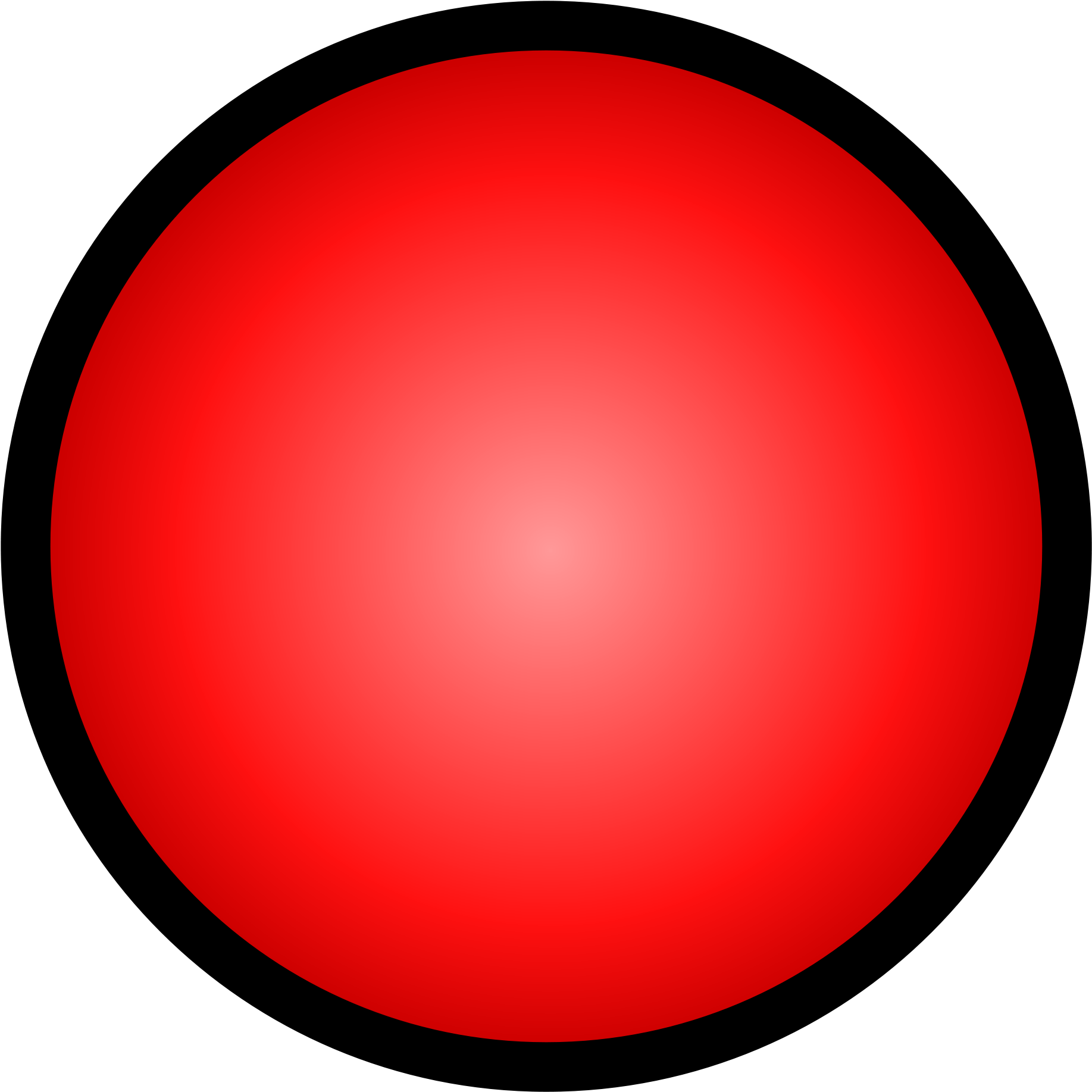 Download Open Red Circle Black Outline PNG Image With No Background