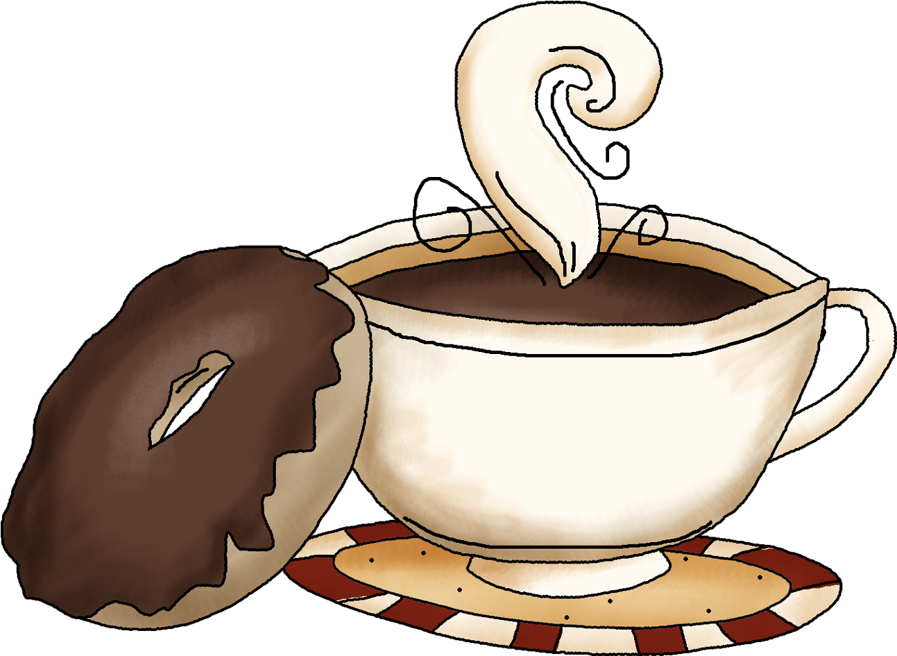 Download Coffee And Donuts Clipart - Donut And Coffee Png PNG Image ...