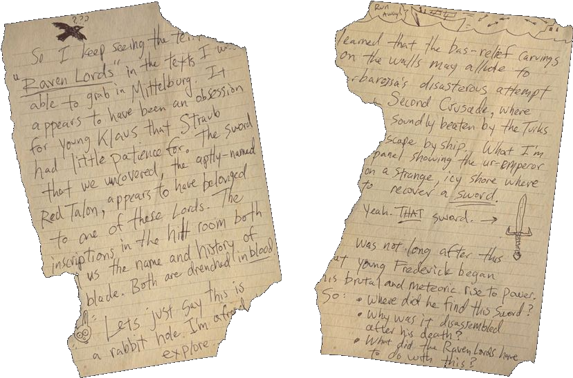 Download Drostan Hynd Notes 3 Wwii - Call Of Duty PNG Image with No ...