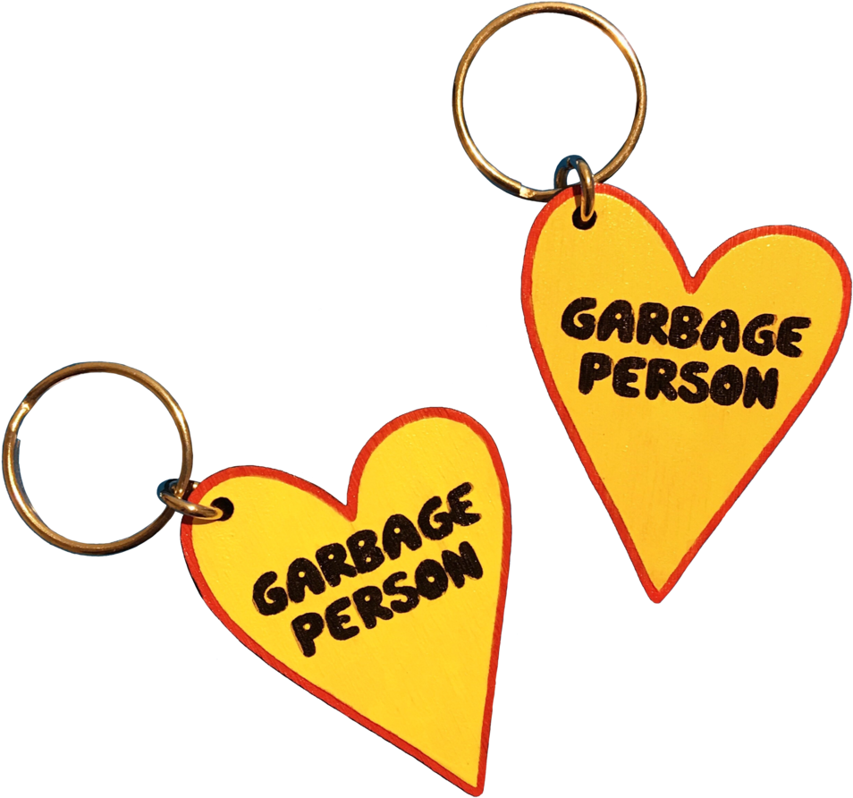Download Yellow Garbage Person Keychain PNG Image with No Background - PNGkey.com