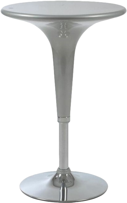 Eurostyle Clyde Adjustable Bar/counter Table In Silver - Clark ...