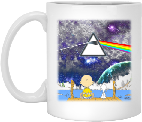 Download Peanuts Snoopy Pink Floyd Rainbow Triangle Prism Dark PNG ...
