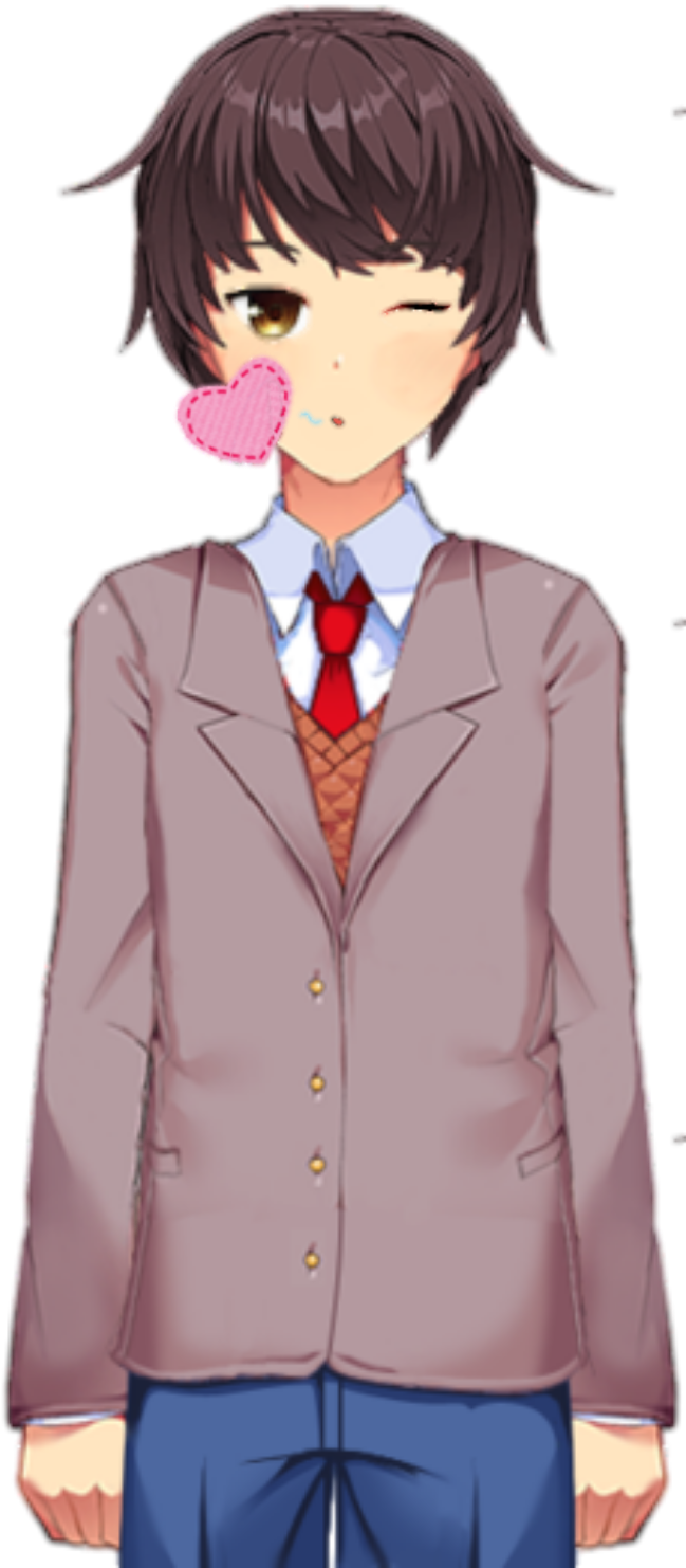 Ddlc - Ddlc Mc Sprites - Free Transparent PNG Download - PNGkey