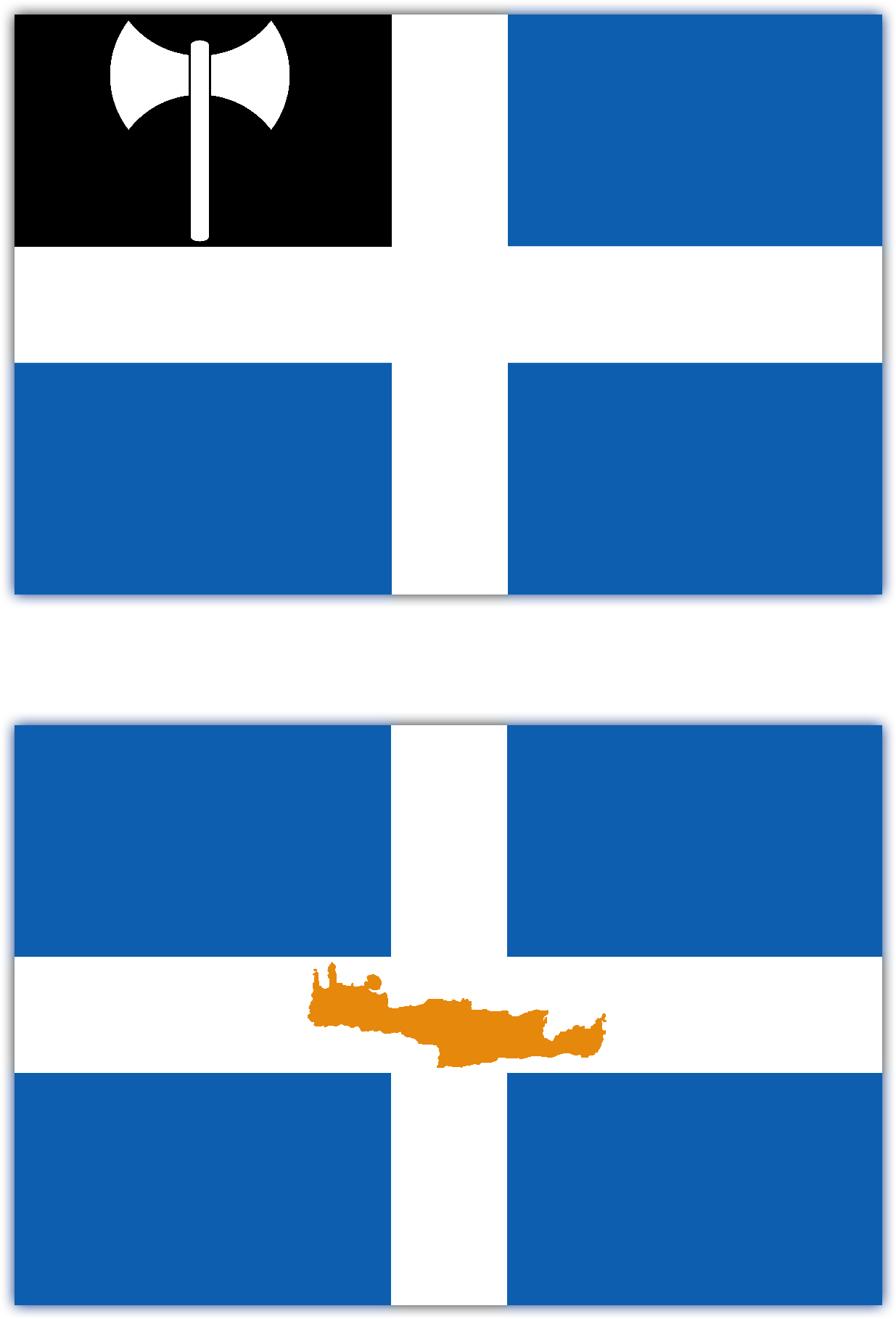 Download Unofficial Flags For The Island Crete,greece - Flag Of Crete ...