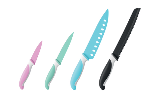 Kitchen Knives, Set Of Four, Multicolor - Ernesto Messerset, 4-teilig ...