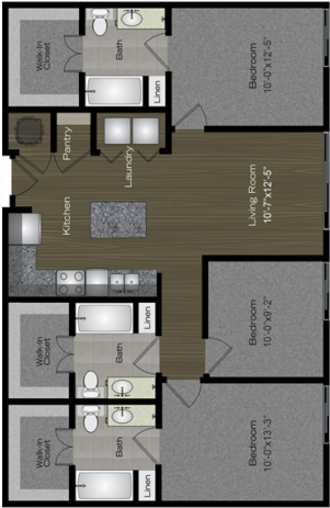 Download Backyard - Pointe On Rio Acl Floor Plan PNG Image with No ...