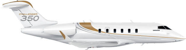 Challenger350 Side Image - Bombardier Challenger 350 Side View - Free ...