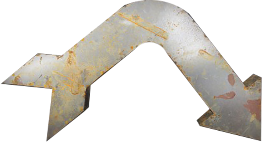 Grenfell Bent Vintage Metal Arrow - Free Transparent PNG Download - PNGkey