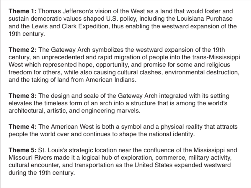 Download Interpretive Themes At The Gateway Arch In St - Gateway Arch ...