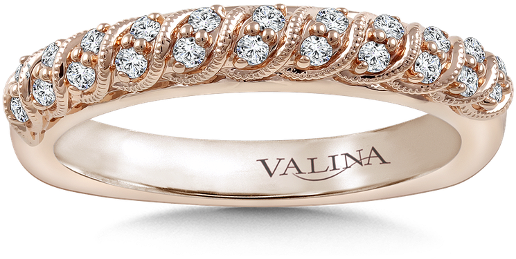 Download Valina Stackable Wedding Band In 14k Rose Gold - Wedding Ring ...