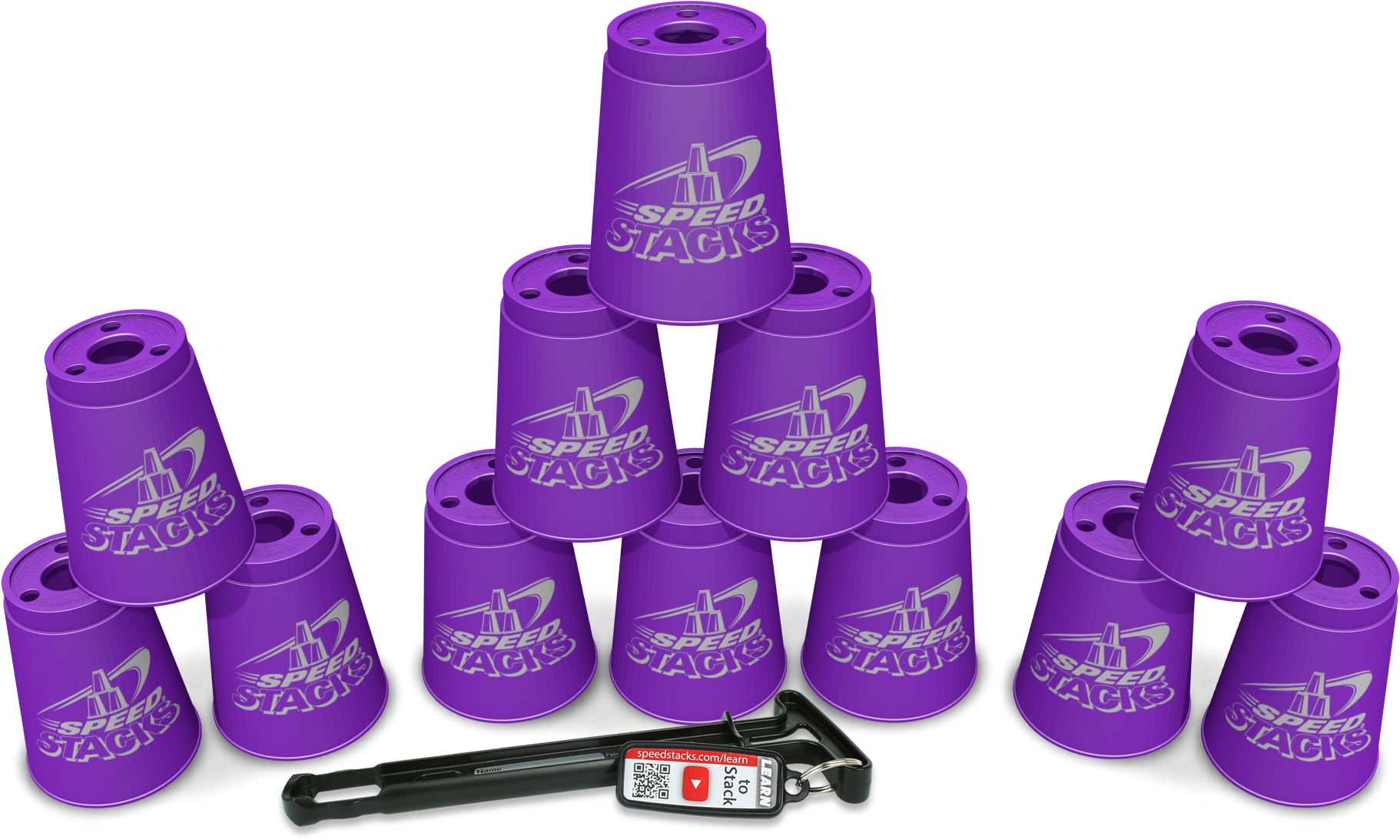 Download Speed Stacks Royal Purple Set - Speed Stacks PNG Image with No ...