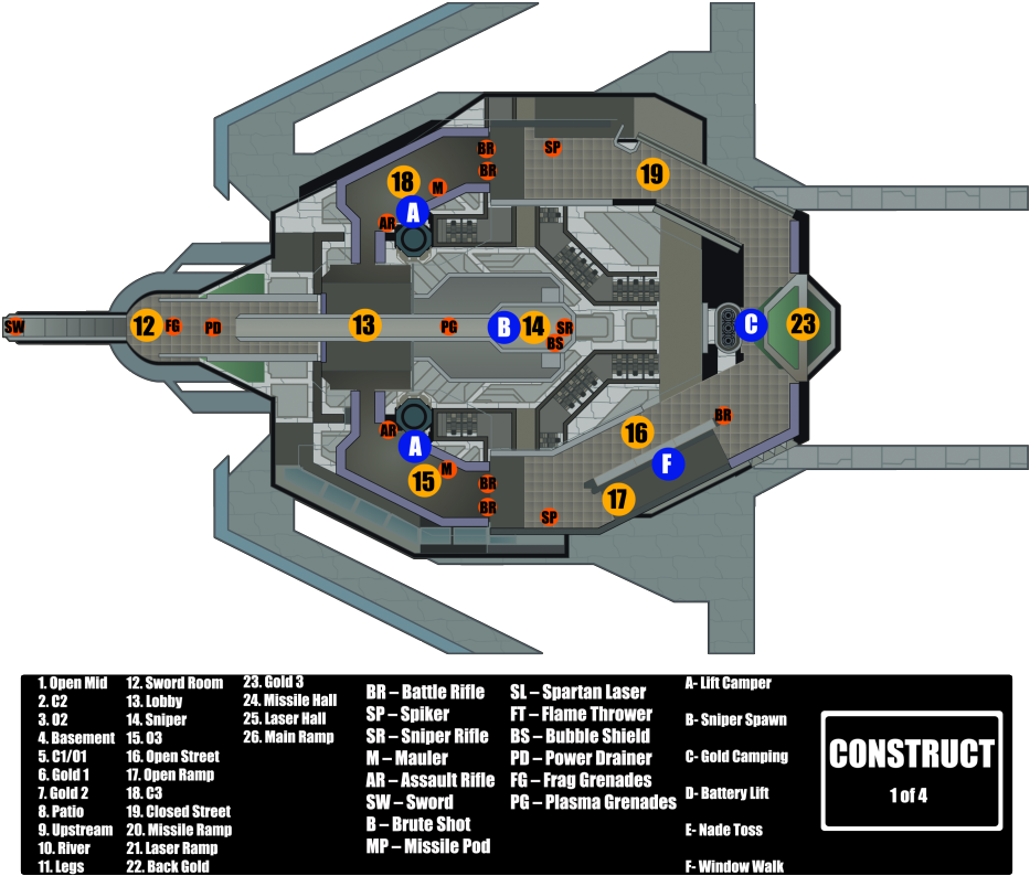 Download Construct Is A Large Tri-level Circular Map With Lifts, - Map ...