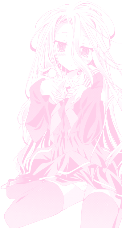 Download Transparent Shiro ♔ Src - Pink Anime Transparent Background ...