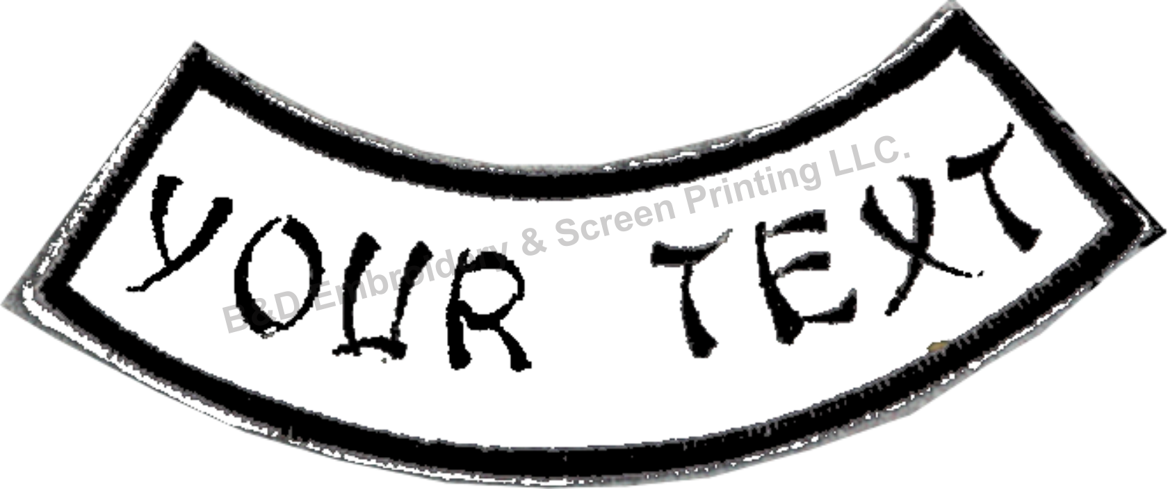 Download Custom White Crest Rocker Patch - Karate PNG Image with No ...