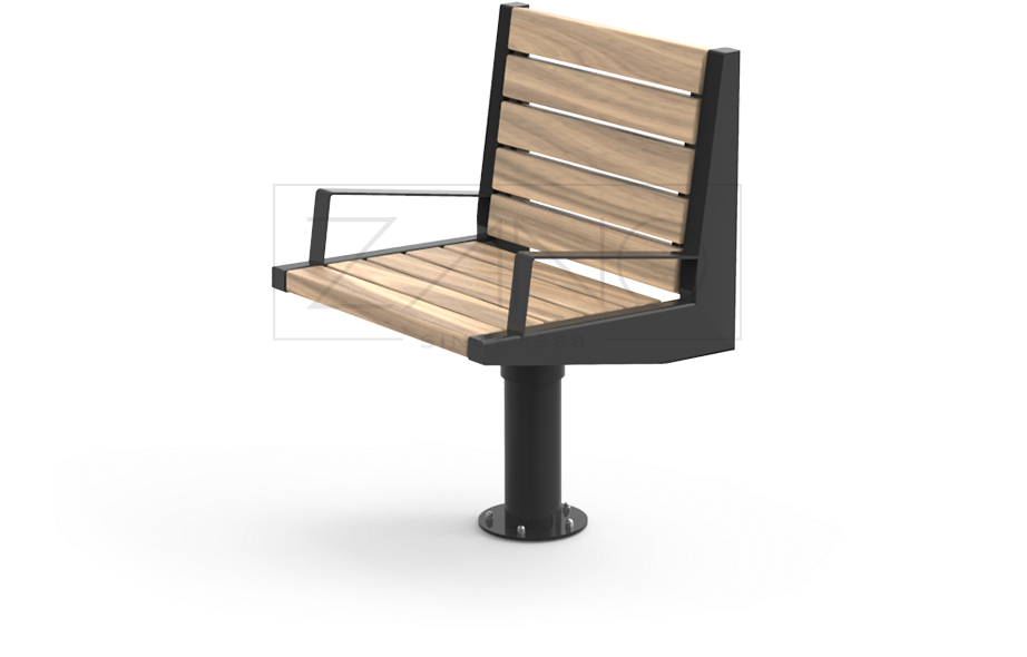 Download Black Steel Contemporary Urban Furniture Rotary Chair ...