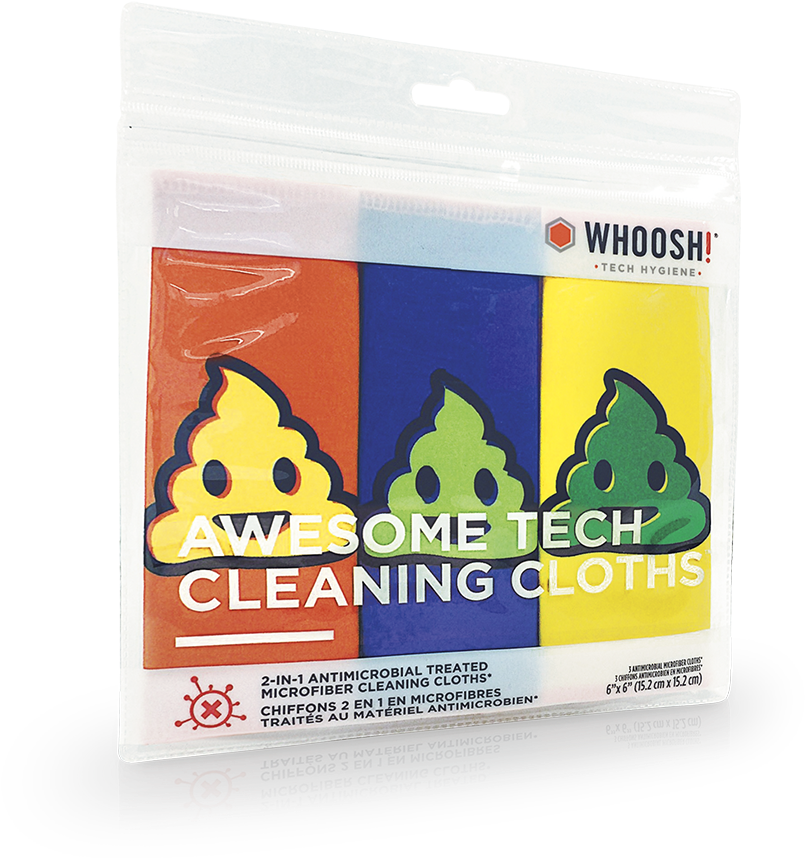 Awesome Tech Cleaning Cloths Poo Emoji Set 1 - Whoosh Awesome Tech ...