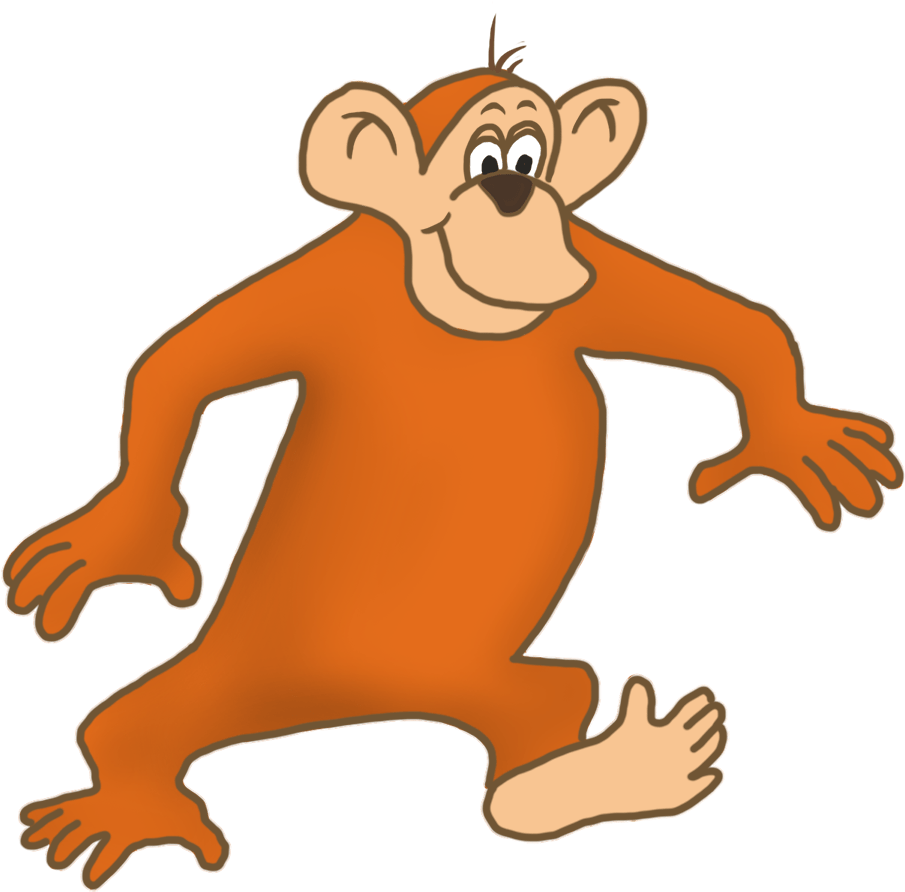 Download Cartoon Monkey Walking Gif PNG Image with No Background ...