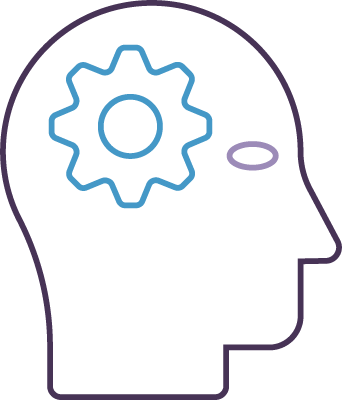 Download Thoughts - Transparent Background Settings Icon White PNG ...