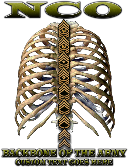 Nco Backbone Of The Army Shirt - Backbone Of The Army T Shirt - Free ...