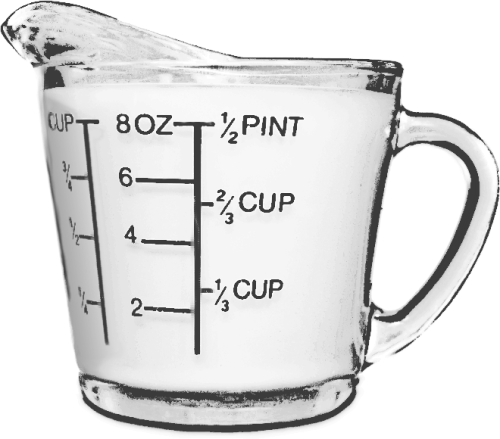 Measuring Cup Bw - Measuring Cup Png Transparent - Free Transparent PNG ...