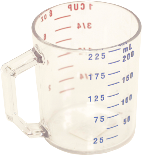 1 Cup Measuring Cup - Cup - Free Transparent PNG Download - PNGkey