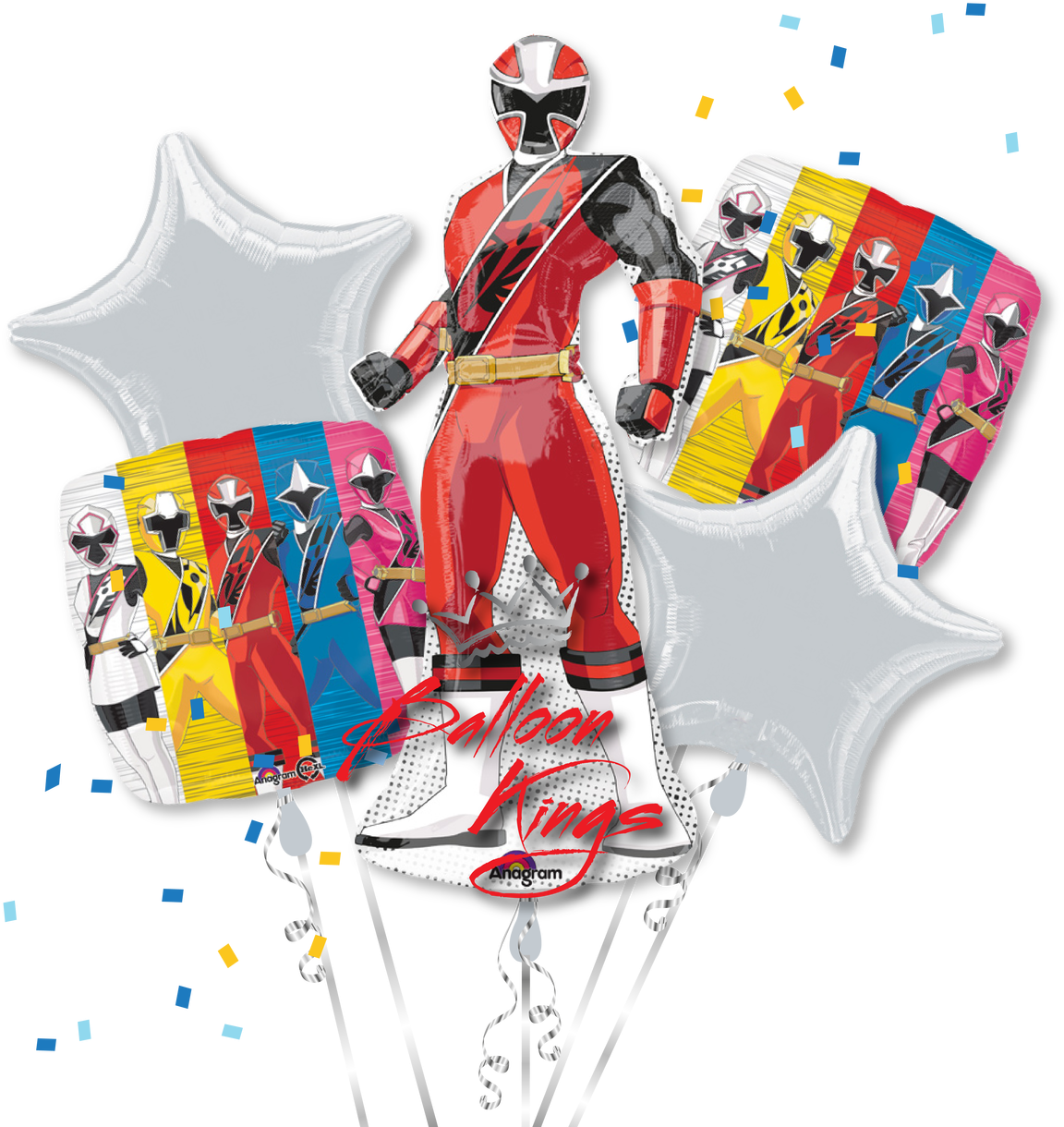 Power Rangers Bouquet - Power Rangers Supershape Foil Balloon - Free ...