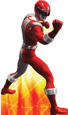 Red Power Ranger Stand-up - Free Transparent PNG Download - PNGkey