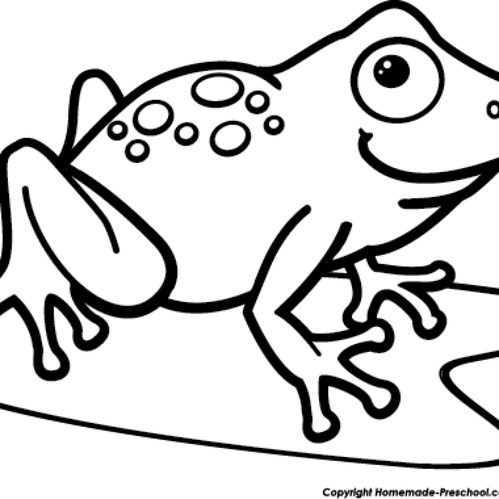 Tree Frog Clipart Black And White
