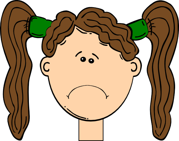 Sad Girl Cartoon Face - Free Transparent PNG Download - PNGkey