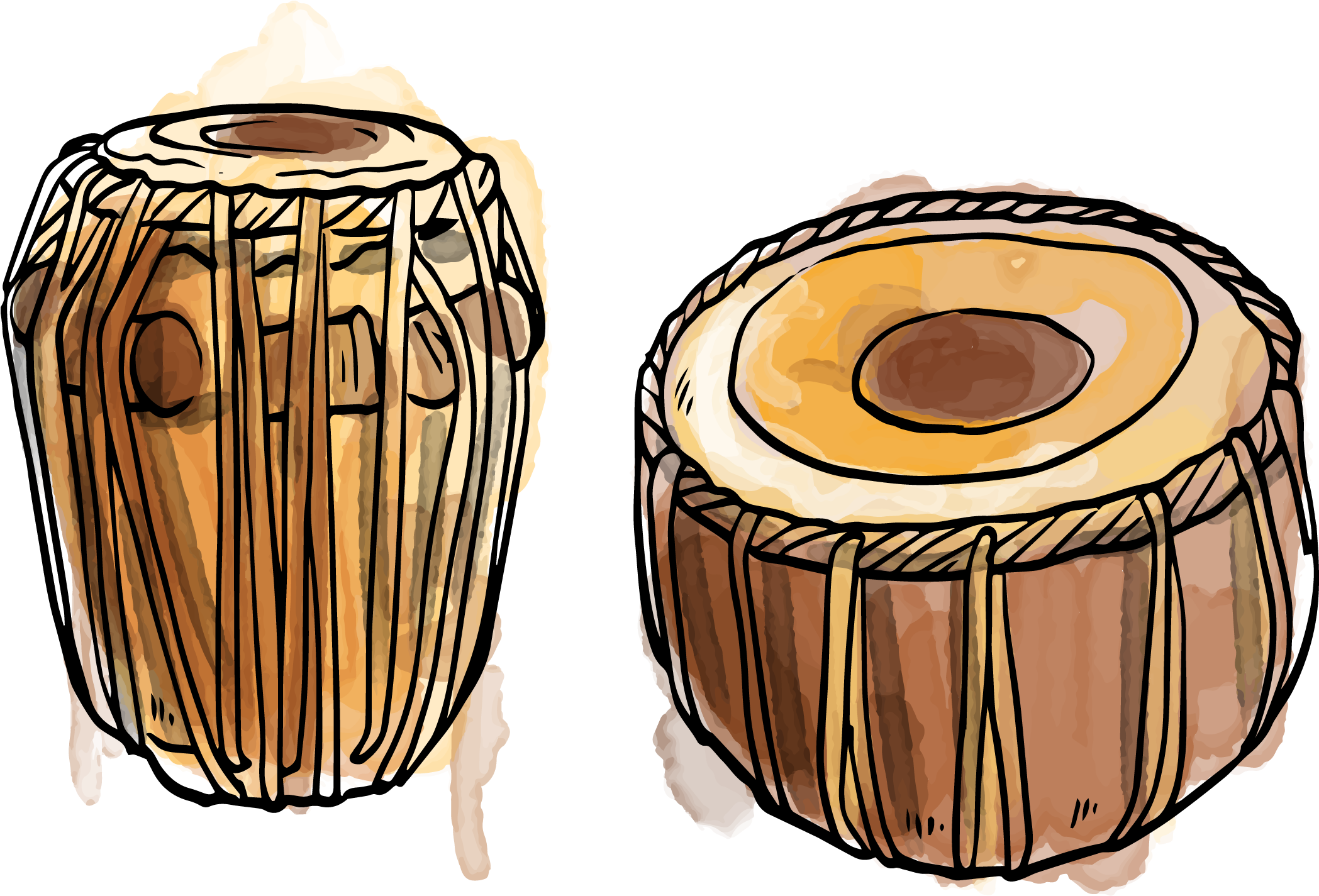 Dholak Tabla Musical Instrument Tom - Tabla Clipart - Free Transparent ...