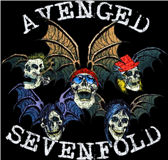 Download Avenged Sevenfold Skull Bat Wings PNG Image with No Background ...