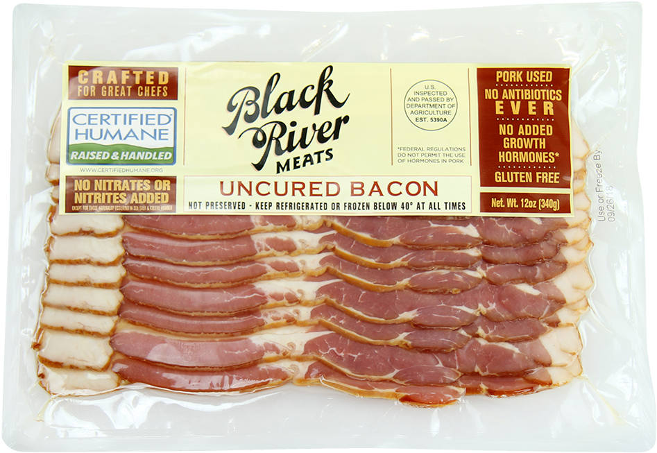 Download Brm Bacon Retail Shingled - Black River Meats Bacon PNG Image ...