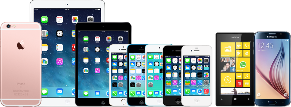 Download Cell Phone Collage PNG Image with No Background - PNGkey.com