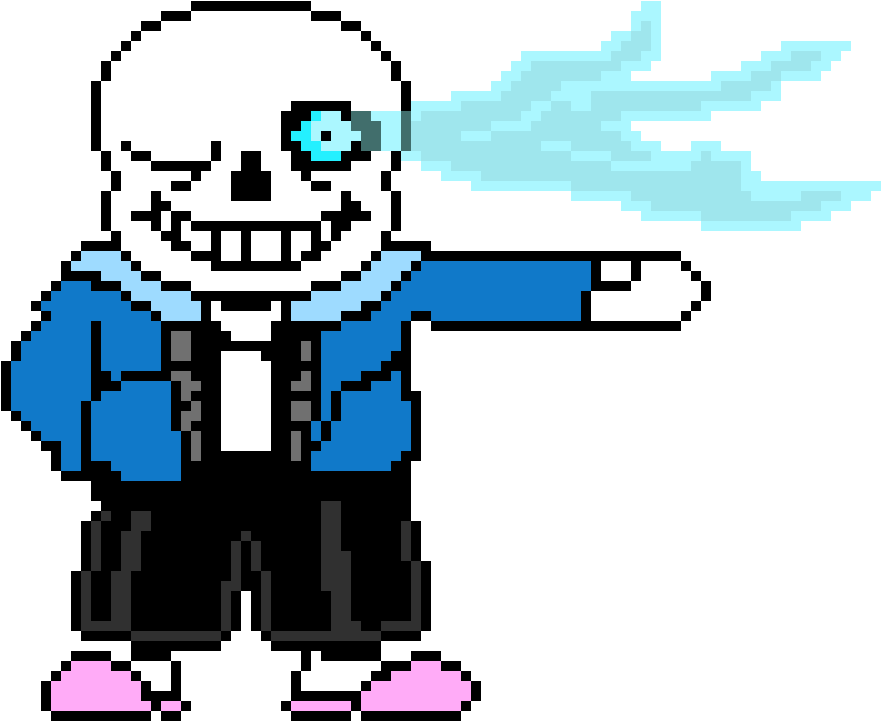Download Sans Sprite Attack - Sans Pixel Art PNG Image with No ...