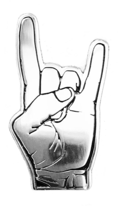 Devil Horns Hand Pin - Hand - Free Transparent PNG Download - PNGkey