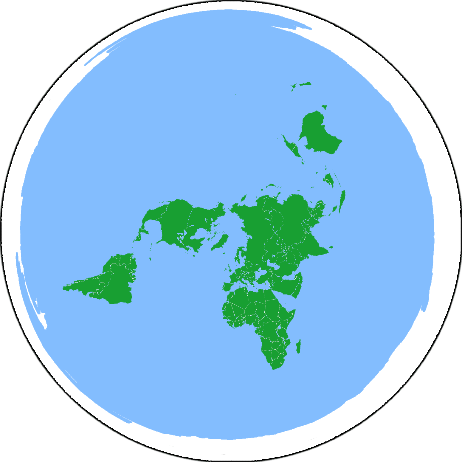 Flat Earth - Flat Earth Map Vector - Free Transparent PNG Download - PNGkey