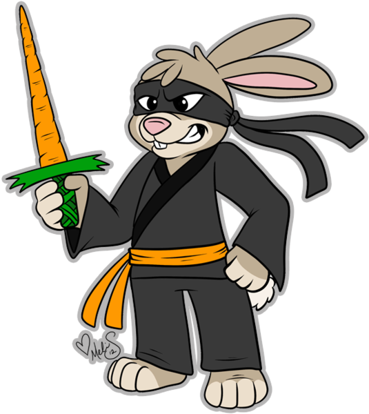 Download Comm Ninja Bunny By Twitterlu - Ninja Bunny Png PNG Image with ...
