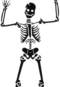 Download Skeletal System By Lucas Krish And Davin - Clipart Skeleton ...