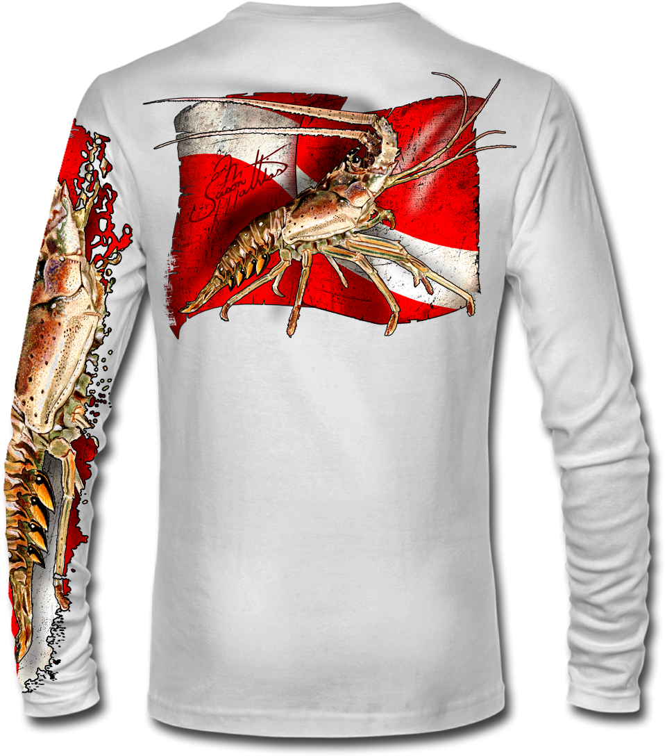 Download Jason Mathias Shirt Line Back White Lobster Shirt - Jason ...