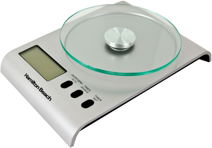 Download Hamilton Beach Digital Scale With Glass Top PNG Image with No ...