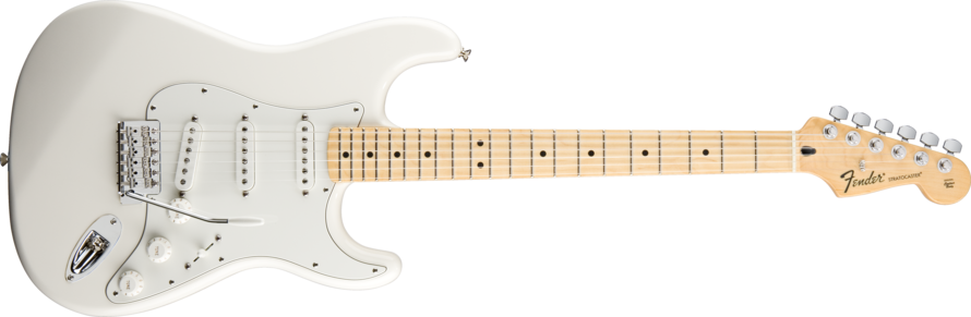 Download Image - Fender Stratocaster Arctic White Hss PNG Image with No ...