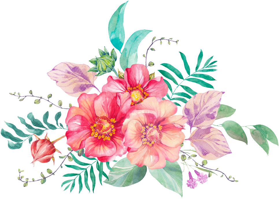 Colorful Colorful Flower Cartoon Transparent - Flower Arrangements ...