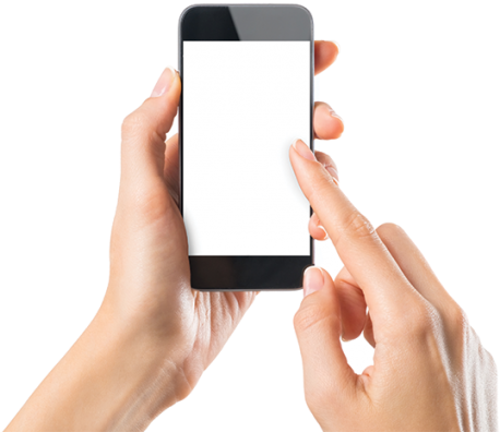 Download Texting - Typing On Mobile Phone PNG Image with No Background ...