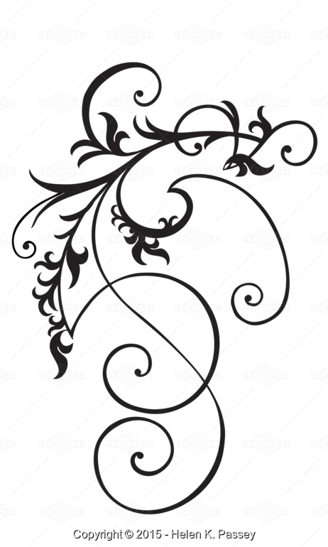 Download Intricate Corner Scroll - Drawing PNG Image with No Background ...